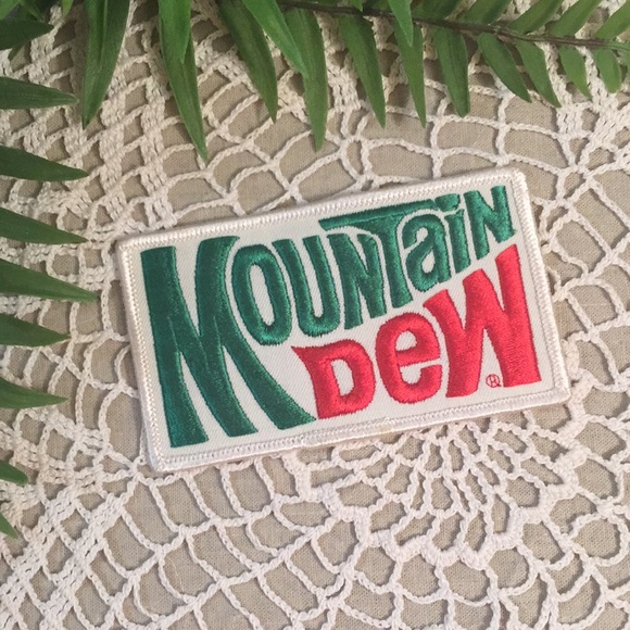 Accessories | Mountain Dew Embroidered Iron On Patch Vintage Nos | Poshmark